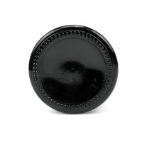 China 500ml Screw Cap Glass Bottle for Gin Rum Tequila Whisky Liquor Spirits Black Painting for sale