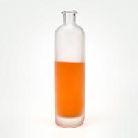 China 200ml 500ml 700ml 750ml Frosted Glass Bottle for Vodka Spirit Wine OEM/ODM Acceptable for sale