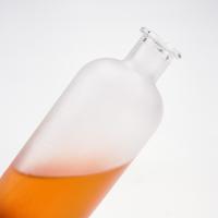 China 200ml 500ml 700ml 750ml Frosted Glass Bottle for Vodka Spirit Wine OEM/ODM Acceptable for sale