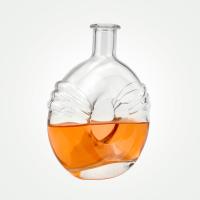 China 500ml 700ml Clear Glass Bottle With Stopper Cork For BRANDY Acceptable OEM/ODM Unique for sale