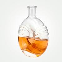 China 500ml 700ml Clear Glass Bottle With Stopper Cork For BRANDY Acceptable OEM/ODM Unique for sale