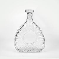 China Acceptable Customer's Logo 750ml 75cl Clear Glass Spirit Bottle for Liquors and Beverages for sale