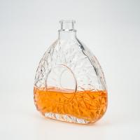 China Acceptable Customer's Logo 750ml 75cl Clear Glass Spirit Bottle for Liquors and Beverages for sale