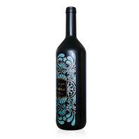 China Custom Logo Printing Private Packaging Die Cut Embossed Private Wedding Red Wine Bottle Labels for sale