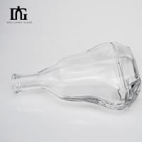 China 500ml Unique Shaped Wine Whisky Glass Bottle for Liquor Spirits Acceptable OEM/ODM for sale