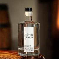 China Glass Material Design Custom Liquor Bottle for Vodka Gin Whiskey Tequila Spirit for sale