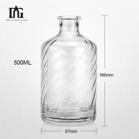 China Sealing Type CORK 500ml 700ml 750ml Empty Rum Whisky Spirit Vodka Glass Liquor Bottle for sale