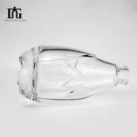China Provided Freely Super Flint Color Crystal White Glass Bottles for Brandy and Vodka with Cork for sale