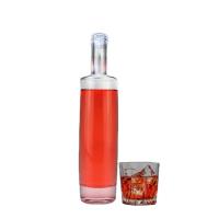 China Clear Matte Black Glass Liquor Bottle 700ml 750ml for Nordic Gin Whiskey Vodka Spirit for sale