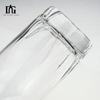 China Logo Glass Bottle With Cork for 1000ml 1500ml Juice Wine Spirit Liquor Whisky Vodka for sale