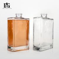 China Hot Stamping and Engraving 500ml Glass Bottle for End Vodka Brandy Gin Whiskey for sale