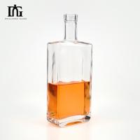 China Hot Stamping and Painting Glass Bottle for Rum Whiskey Vodka Spirits in 700ml Size for sale