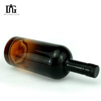 China Amber Glass Bottle for Whiskey 500ml 700ml 750ml 1000ml Logo Acceptable Customer's Logo for sale