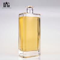 China 500ml 750ml Thick Bottom Engraved Hot Stamping Label Vodka Bottle for Liquors for sale