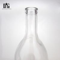 China 250ml/500ml/700ml/750ml Capacity Round Glass Liquor Bottle with CORK Sealing Type for sale