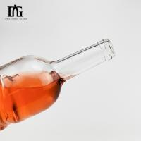 China Provided Freely end Luxury Easy Hold Vodka Whiskey Bottle 750ml Flint Glass Rum with Cork for sale