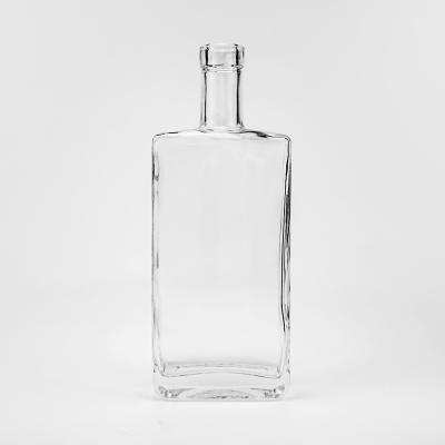 China Engraved Electroplated Glass Bottle for Custom Logo and Packaging 700ml 750ml Vodka for sale
