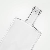 China Engraved Electroplated Glass Bottle for Custom Logo and Packaging 700ml 750ml Vodka for sale