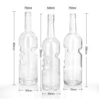 China 500ml/750ml Red Wine Bottle Angel's Hand Special-Shaped Glass for Beverage and Fruit Juice for sale
