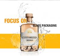 China Customized 750ml Glass Wine Bottle Sealing Type CORK Capacity 250ml/500ml/700ml for sale