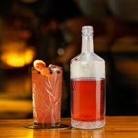 China CORK Sealing Type Empty Luxury Vodka Spirit Glass Bottle for Beverage 500ml 700ml Gin for sale
