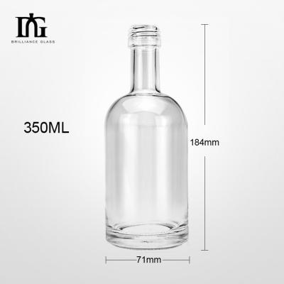 China 500ml 700ml 750ml Industrial Beverage Round Vodka Liquor Bottle with Acceptable OEM/ODM for sale