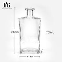 China Body Material Glass Bottle 700ml 750ml for Liquors and Beverages for sale