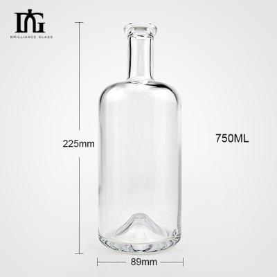 China 750ml Pyramid Crystal Glass Bottle for Exclusive Fancy Spirits of Gin Rum Whisky Vodka for sale