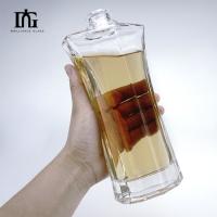 China Body Material Glass Custom Empty Glass Bottles for Liquor Whisky Rum 500ml 700ml 750ml for sale