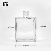 China Acceptable Customer's Logo Glass Bottle for Vodka Whiskey Liquor 500ml 700ml 1000ml for sale