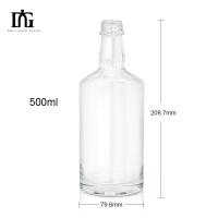 China Glass Wine Bottle 750ML Super Flint 500ML 700ml Alcohol bottles Ice Body Material glass for sale