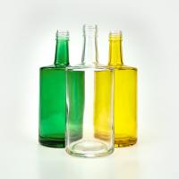 China Super Flint Flat Shoulder Glass Bottle for Liquors and Beverages Custom 500ml 750ml for sale