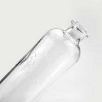 China 750ml Clear Round Glass Bottle With Cork Stopper for Brandy Gin Rum Vodka Tequila Liquor for sale