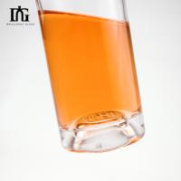 China Beverage Vertical Stripe Clear Glass Bottles with Cork Stoppers Perfect Birthday Gift for sale