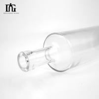 China Industrial Beverage 750ml Clear Gin Vodka Ice Wine Glass Bottle with CORK Sealing Type for sale