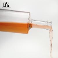 China Industrial Beverage 750ml Clear Gin Vodka Ice Wine Glass Bottle with CORK Sealing Type for sale