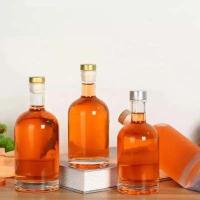 China Sealing Type CORK 100ml 200ml 375ml 500ml 750ml Matte Black White Glass Bottle for Gin for sale