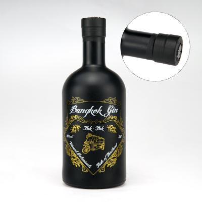 China Customized 500ml Bordeaux Vodka Glass Bottle with Painting Surface Handling for sale