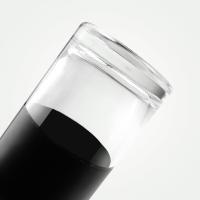 China Collar Material Glass Gin Bottle 500ml 750ml Frosted Black Spirit Liquor Vodka Bottle for sale