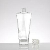 China 350ml 500ml 750ml Unique Shape Custom Design Alcohol Vodka Gin Tequila Glass Bottles for sale