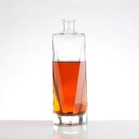 China 350ml 500ml 750ml Unique Shape Custom Design Alcohol Vodka Gin Tequila Glass Bottles for sale
