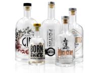 China Glass Collar 500ml 700ml 750ml Nordic Empty Transparent Liquor Bottle for Vodka Oslo for sale