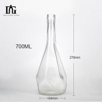 China Glass Energy Drinks Bottle 500ml 700ml Unique Design with Seal and Body Material Glass for sale