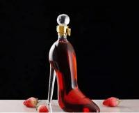 China Unique Shape 500ml 750ml High Heel Shoe Liquor Whiskey Red Wine Vodka Glass Bottle for sale