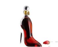 China Unique Shape 500ml 750ml High Heel Shoe Liquor Whiskey Red Wine Vodka Glass Bottle for sale