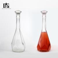 China Special Shaped 500ml/750ml Tequila Whiskey Gin Rum Brandy Vodka Glass Bottles with T Cork for sale
