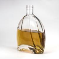China Glass Bottle With Sealed Cork Lid For Vodka Tequila Gin For Coffee Wine Base Material for sale