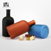 China Customized Liquors Beverage Glass Wine Bottle with T-cork 200ml 375ml 500ml 750ml 1000ml for sale