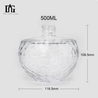China Flint Glass Bottle for Gin Rum Whiskey Vodka Mescal Brilliance High End 700ml 750ml for sale