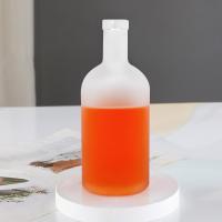 China 500ml Transparent Glass Bottle for Vodka Rum Gin Liquor Whisky Spirits Grade Material for sale
